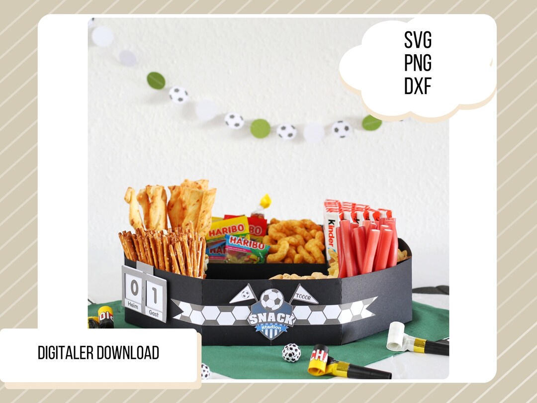 Plotter File Snack Stadium the Eye-catcher for Your Football Party SVG ...