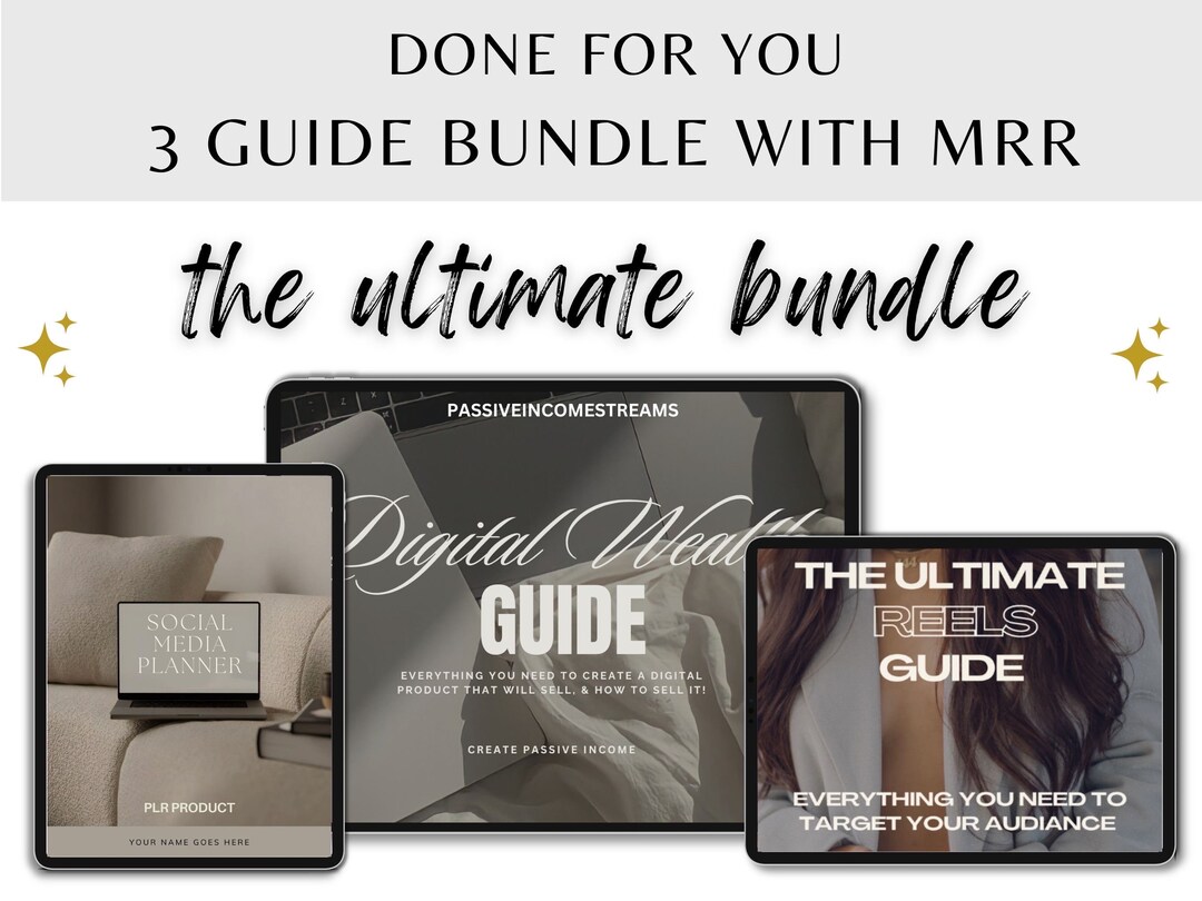 Ultimate DFY Guides Bundle - Digital Wealth Guide, Ultimate Reels Guide ...