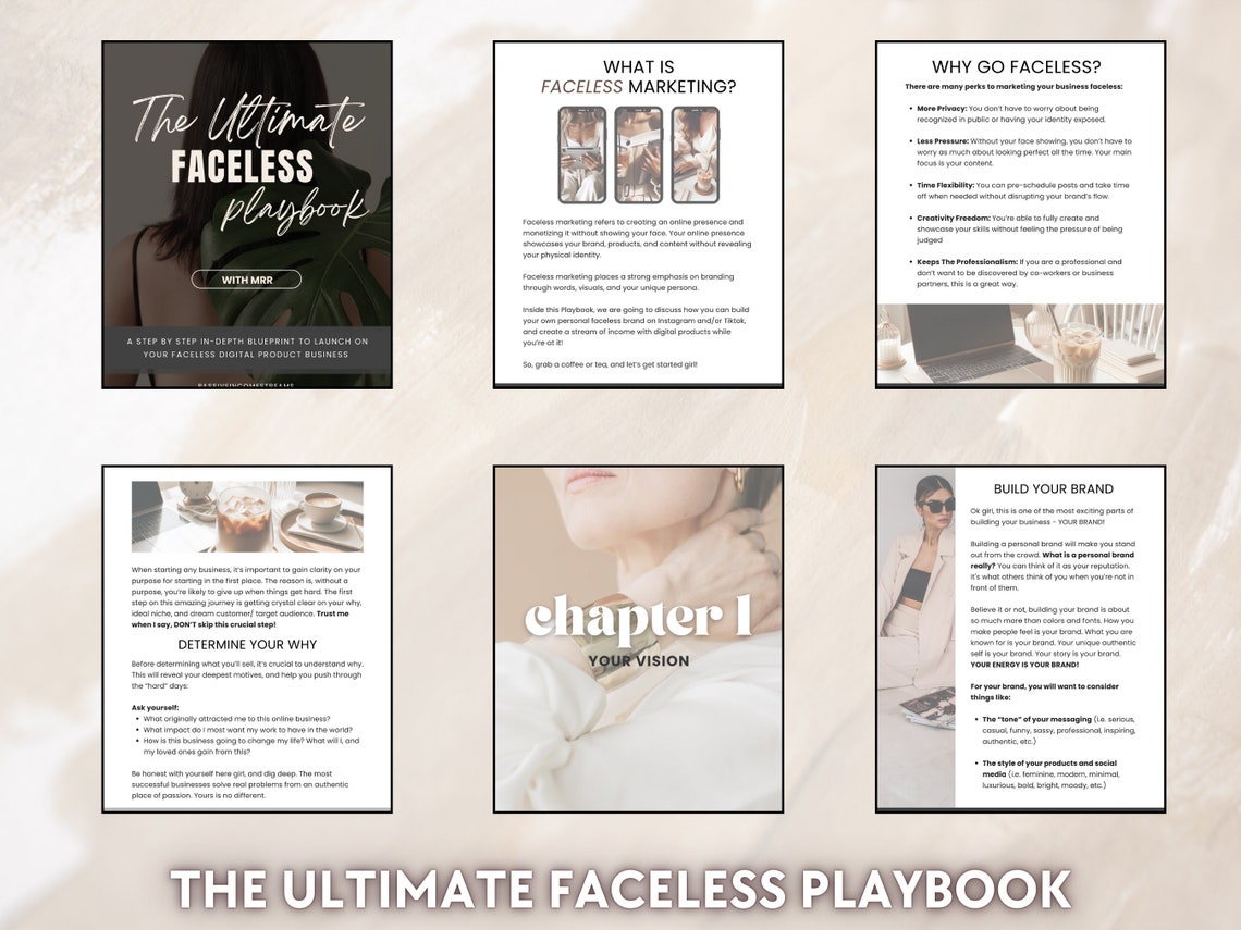 The Ultimate Faceless Marketing Blueprint Bundle 8 Guides Make