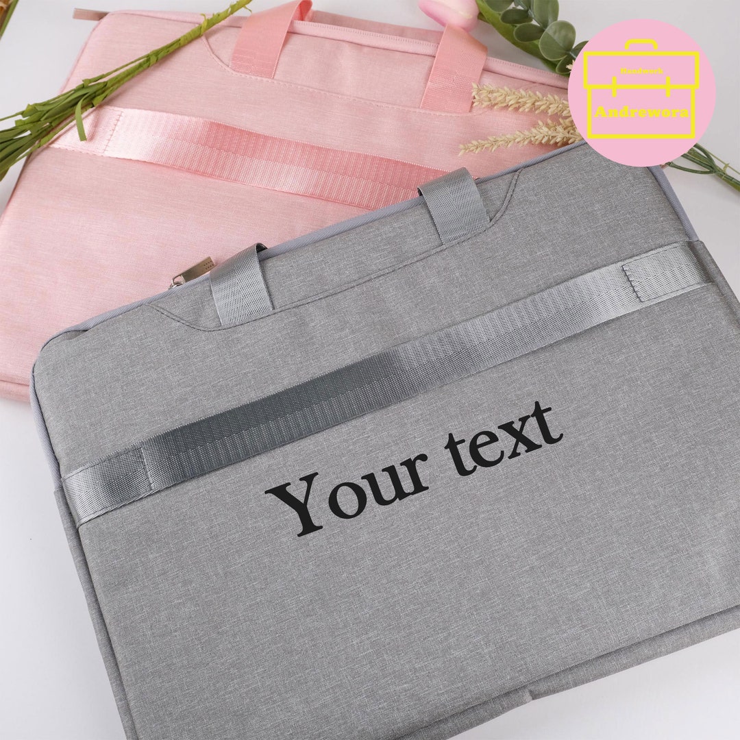 Personalized Monogram Laptop Bag, Custom Laptop Sleeve, Customized Logo ...