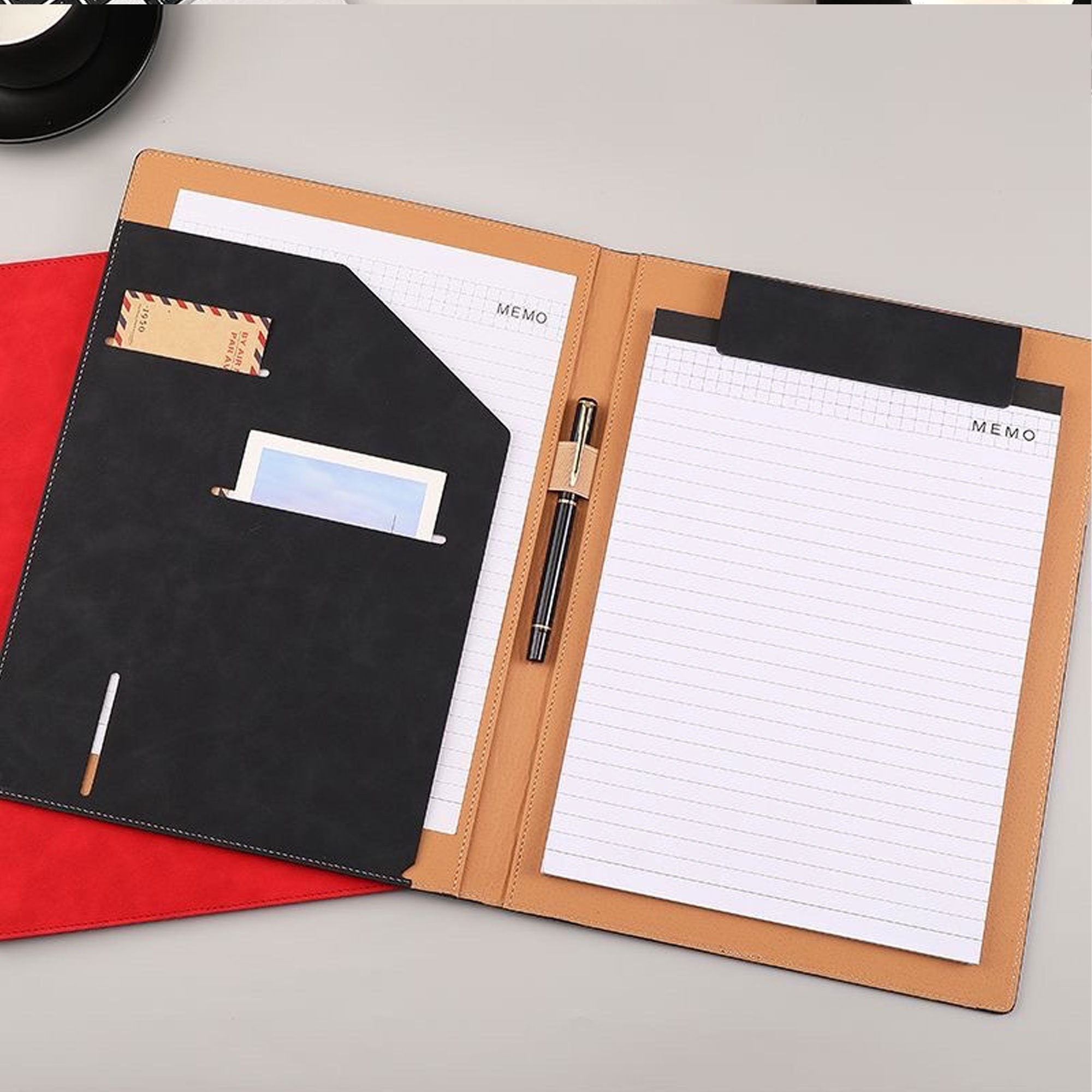 Personalized Leather Portfolio, Custom Portfolio With Zipper, Custom ...