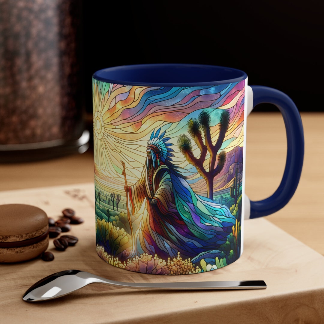 Native American Shaman Mug, Joshua Tree Spirituality Cup, Cultural ...
