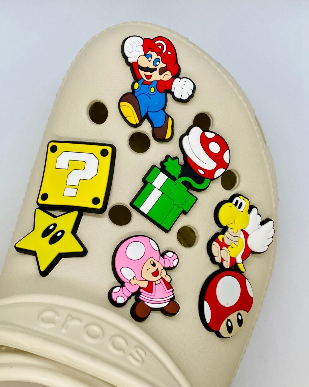 Mario Bros Large Multi Pack of Croc Charm Shoe Jibbitz Pack of 7 - Etsy