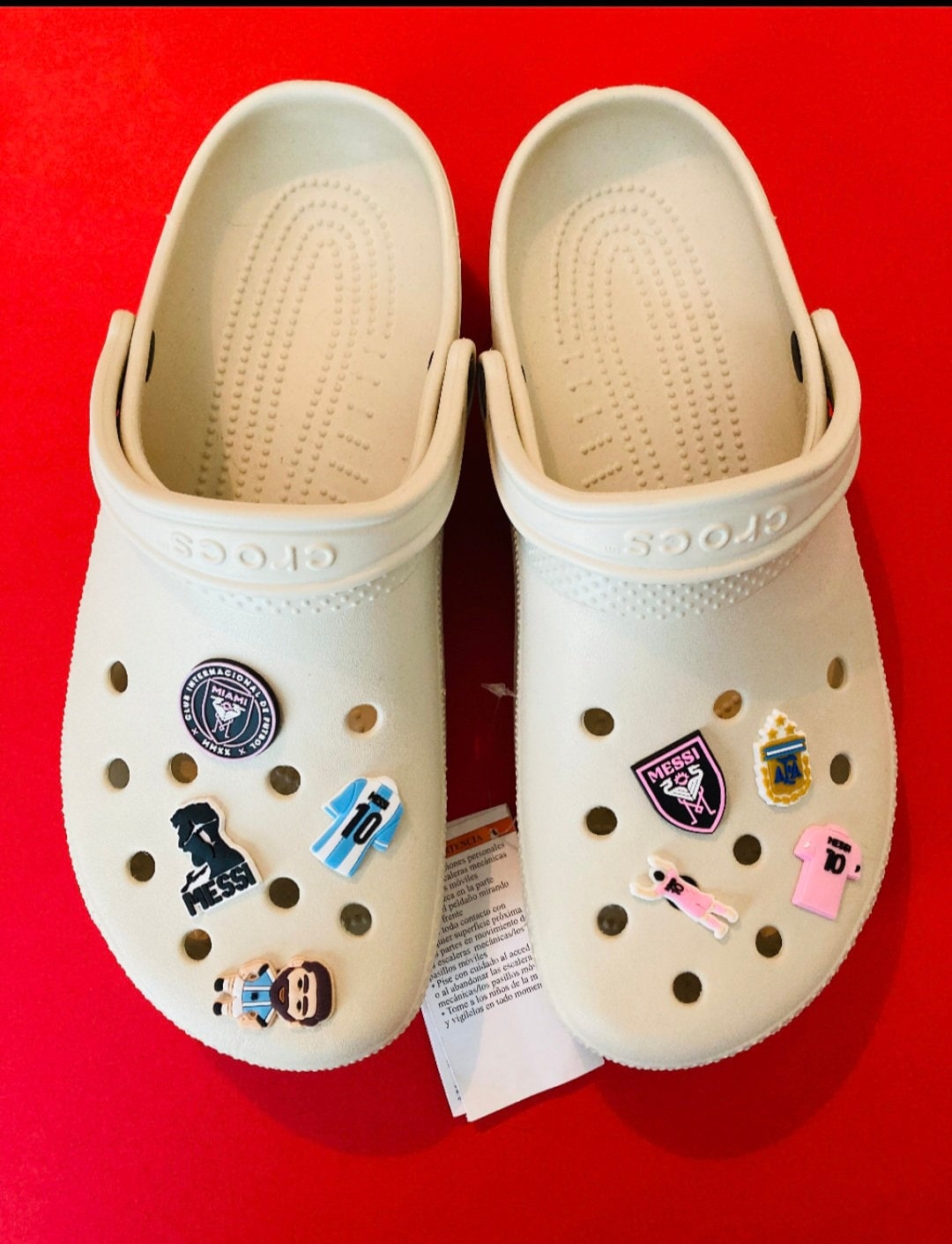 Messi Argentina Goat Football Goat Multi Pack of Croc Charm Shoe ...