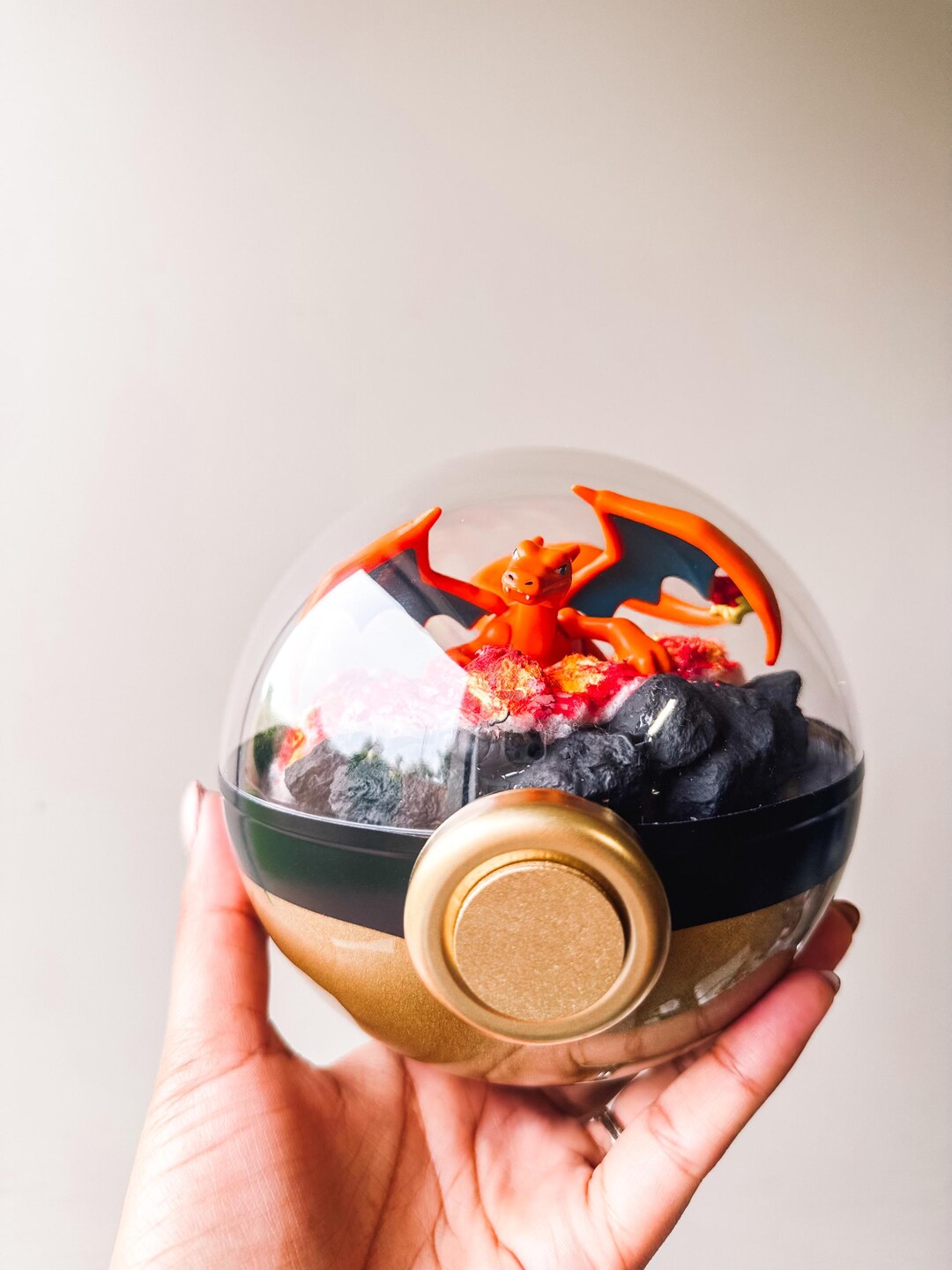 CHARIZARD (large 5.5inch) Pokeball Diorama Terrarium Special Edition ...
