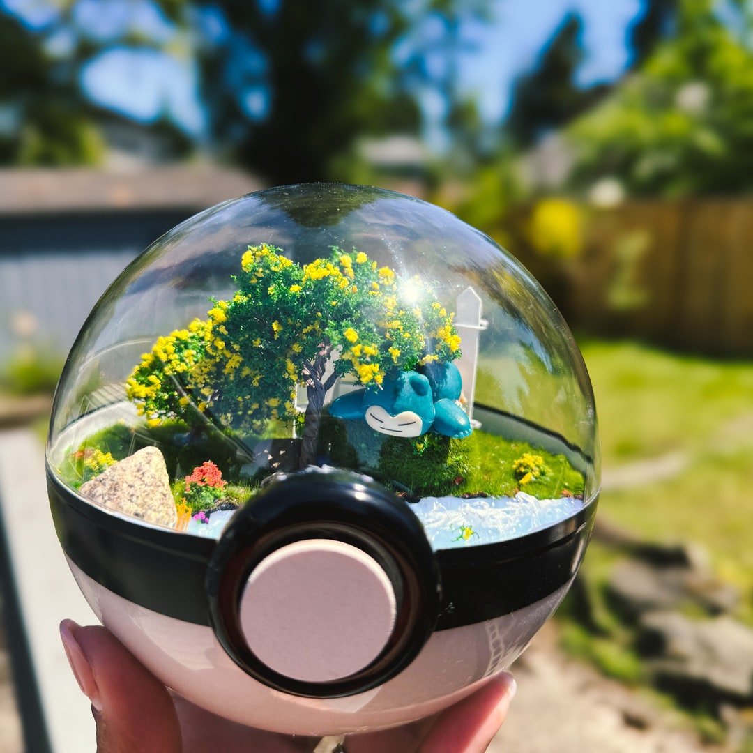 Snorlax Pokémon Terrarium Pokeball Environment/terrarium/ Large - Etsy