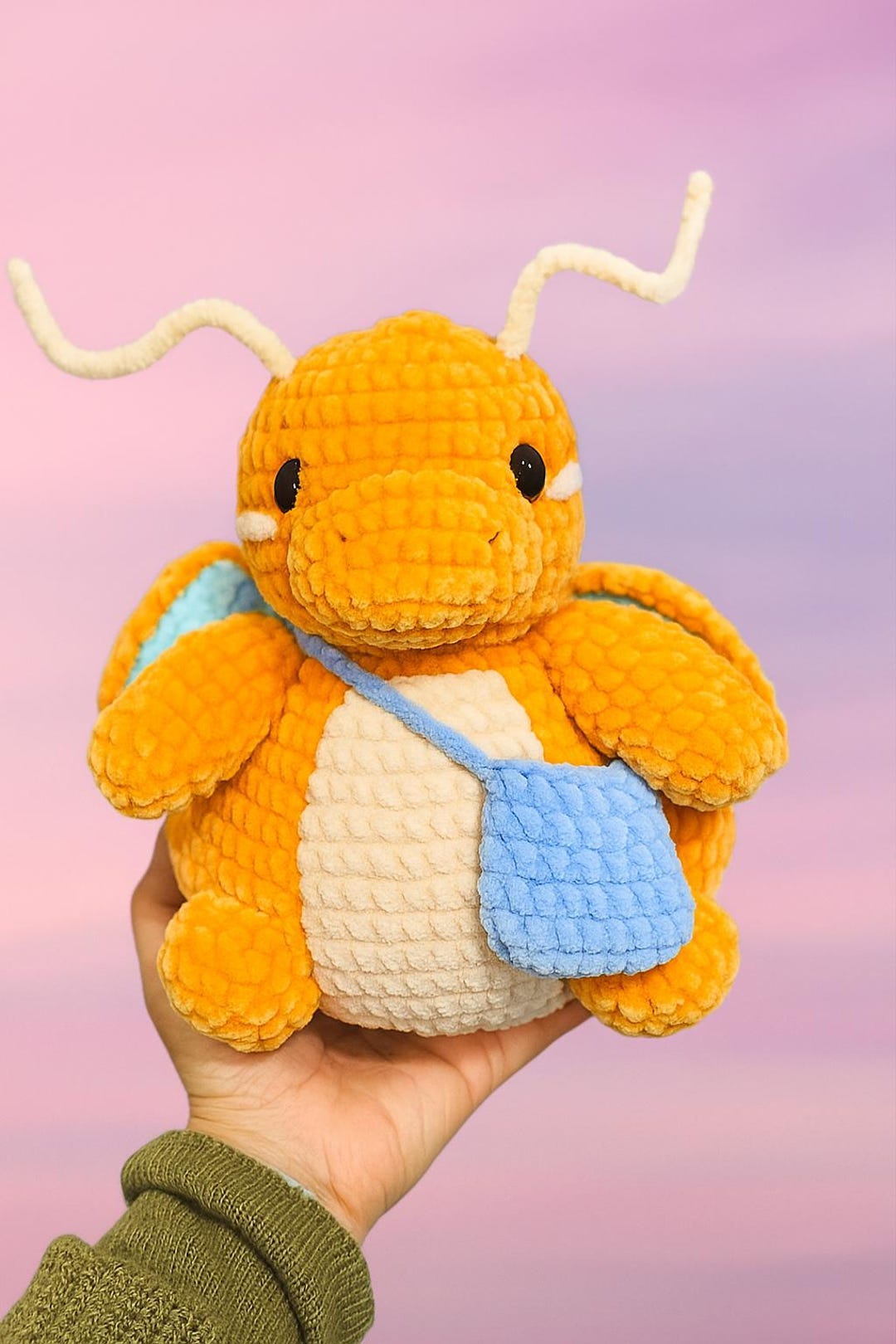 DRAGONITE Amigurumi Plushie Crochet 10 Inches - Etsy