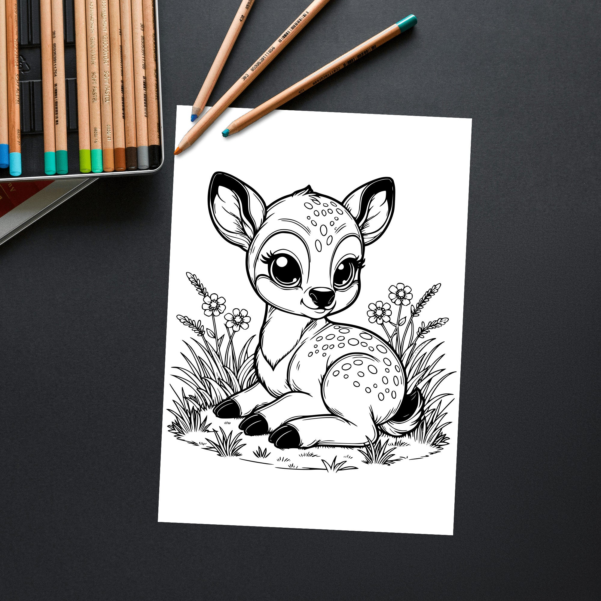 10 Cute Animal Coloring Pages Printable Coloring Sheets PDF - Etsy