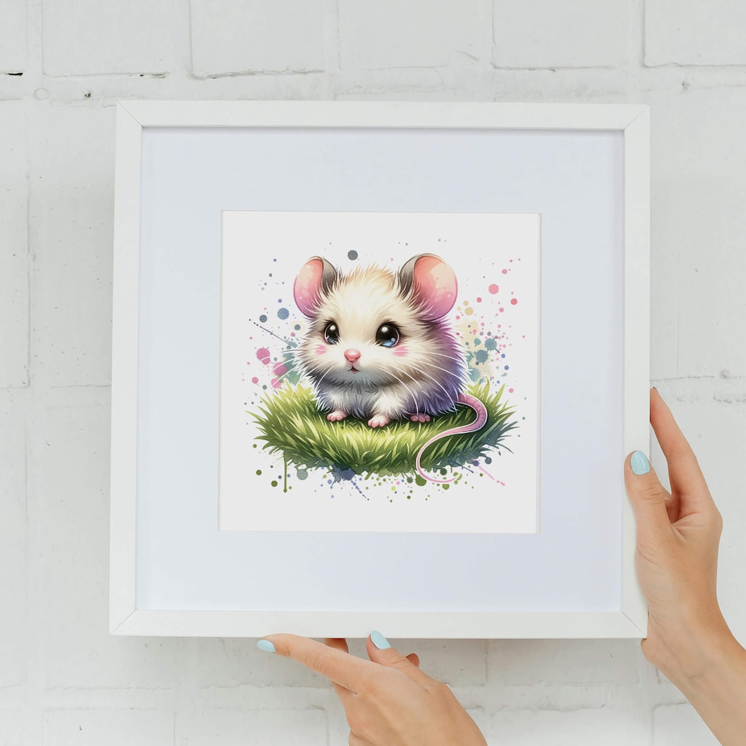 Cute Mouse Nursery Poster, Animals Nursery Print, Cute Mouse Print ...