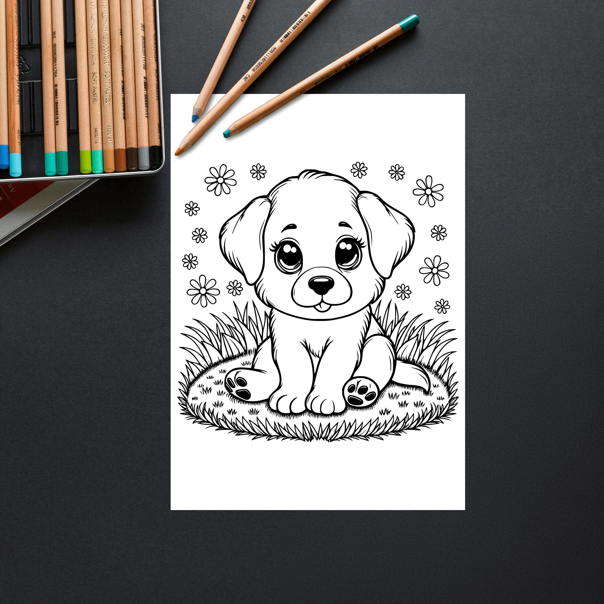 10 Cute Animal Coloring Pages - Printable Coloring Sheets PDF - Etsy