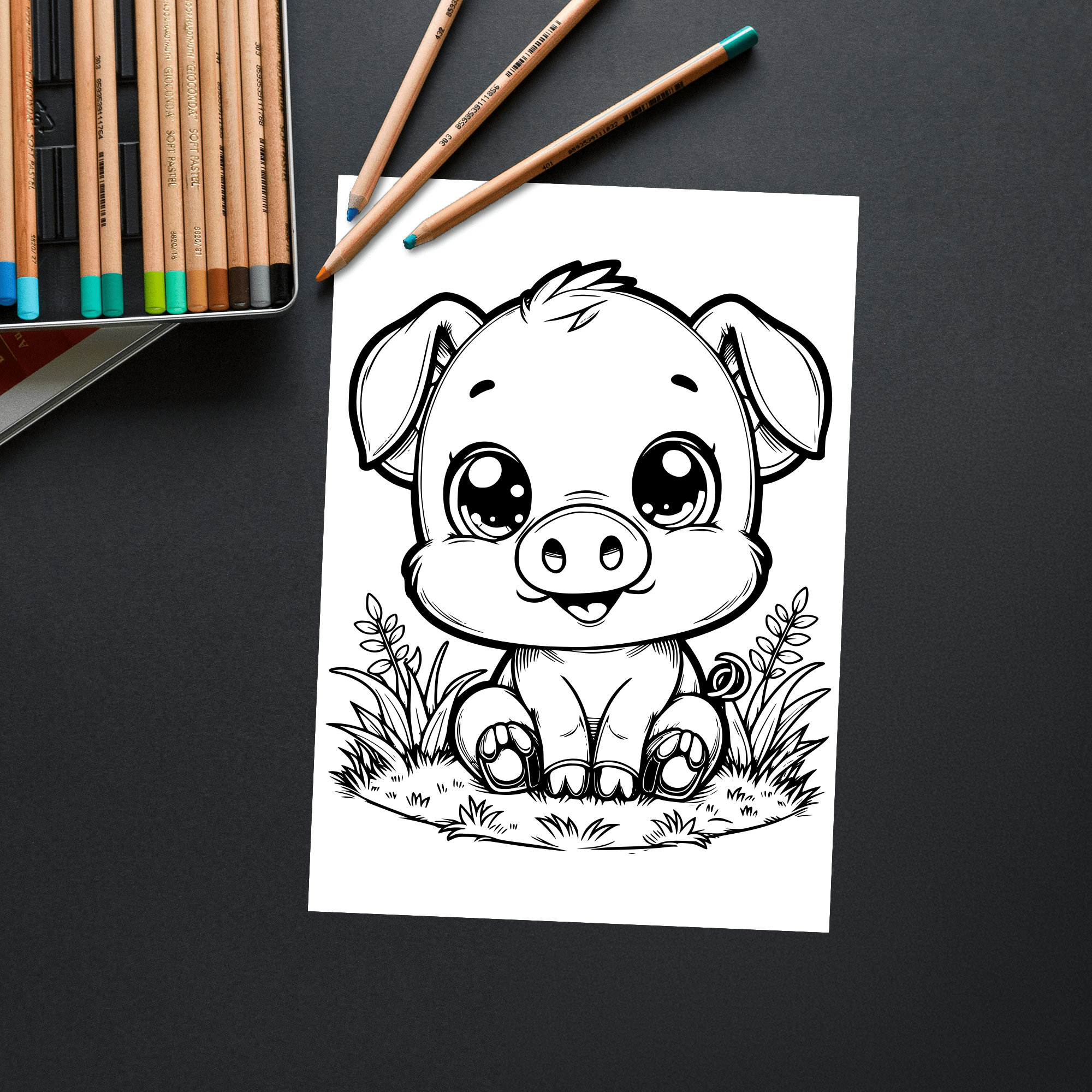 10 Cute Animal Coloring Pages - Printable Coloring Sheets PDF - Etsy