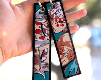 Anime Keychain Embroidered Jet Tag - Etsy