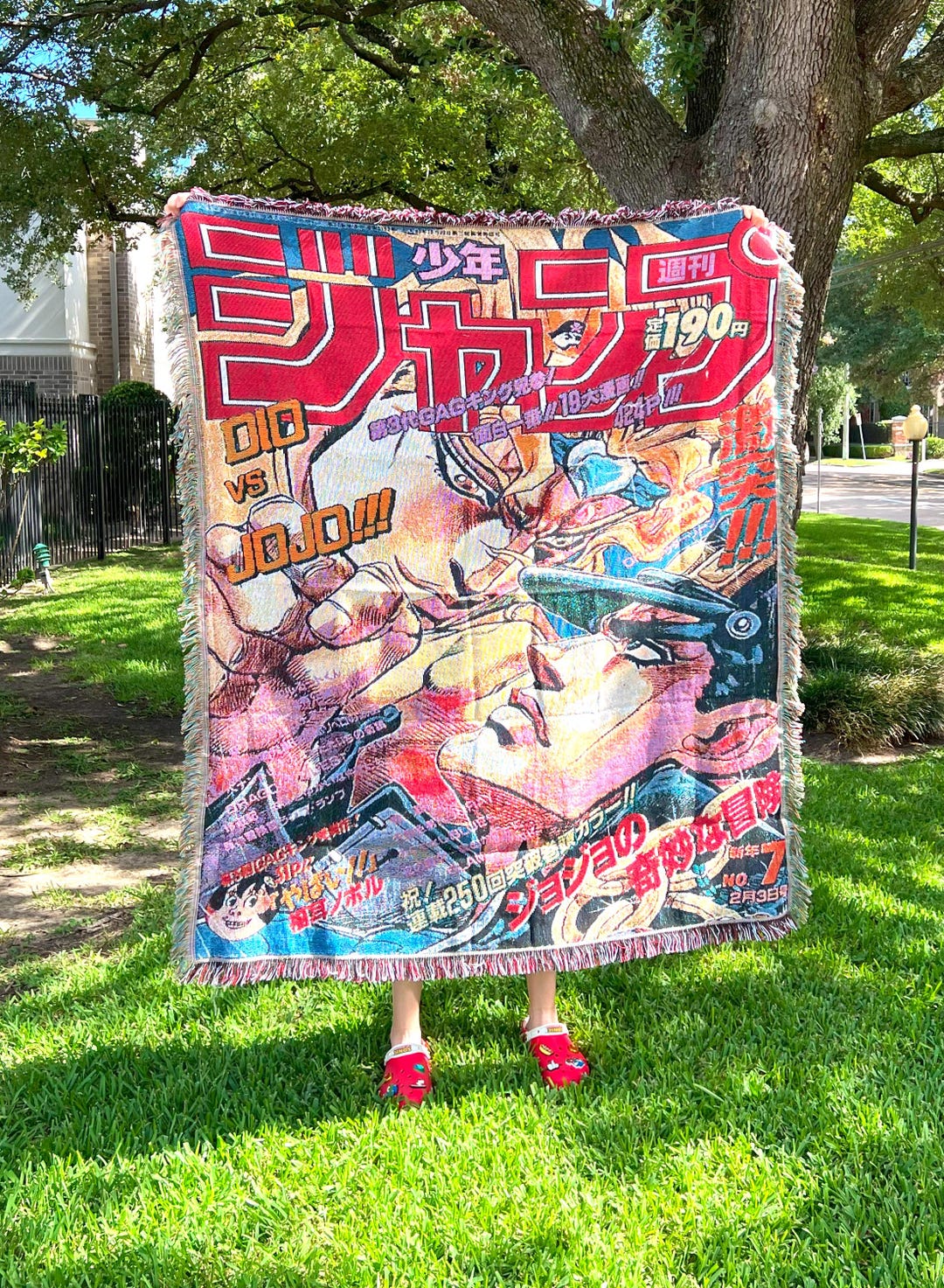 Anime Woven Blanket | Tapestry Throw for Anime Fans | Custom Wall ...