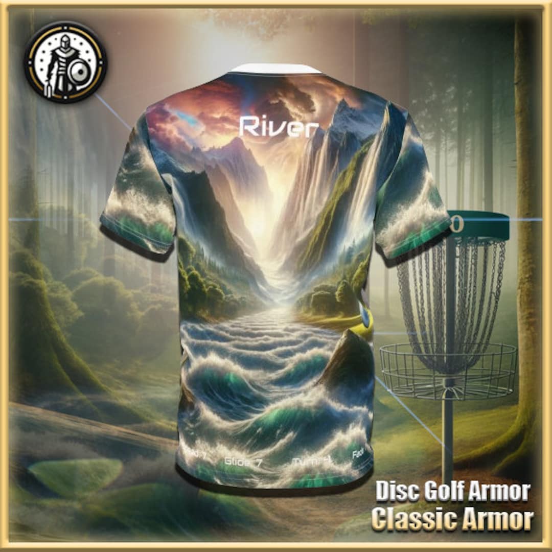 River Disc Golf Jersey, Disc Golf Dad T-shirt for Him, Disc Golf Gift ...