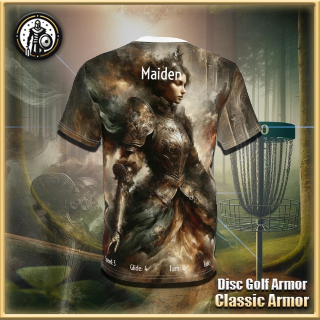 Maiden Disc Golf Jersey, Disc Golf Dad T-shirt for Him, Disc Golf Gift ...