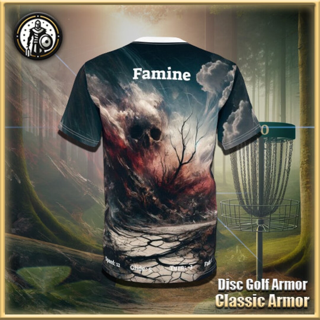 Famine Disc Golf Jersey, Disc Golf Dad T-shirt for Him, Disc Golf Gift ...