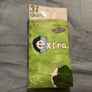 Extra Gum Paper Squishy - Etsy