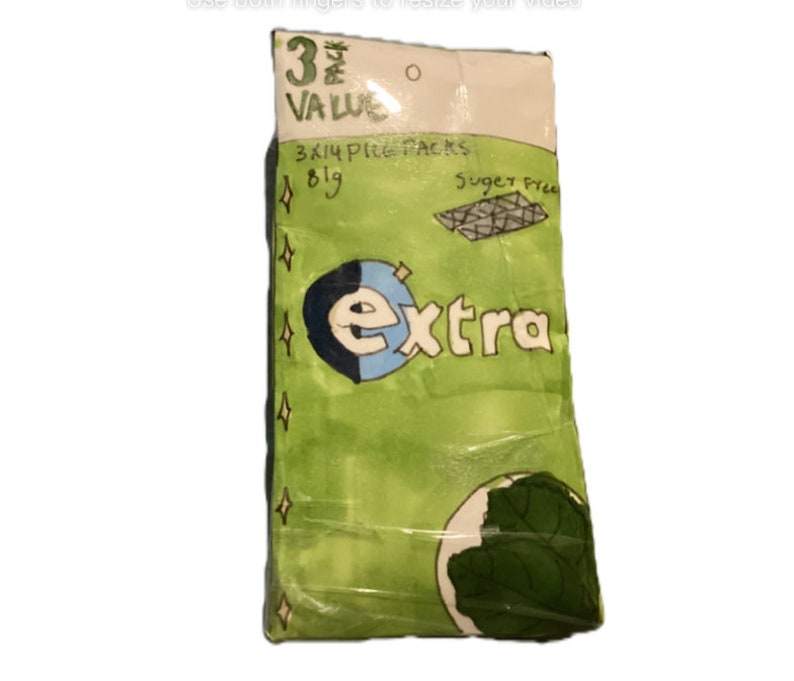 Extra Gum Paper Squishy - Etsy