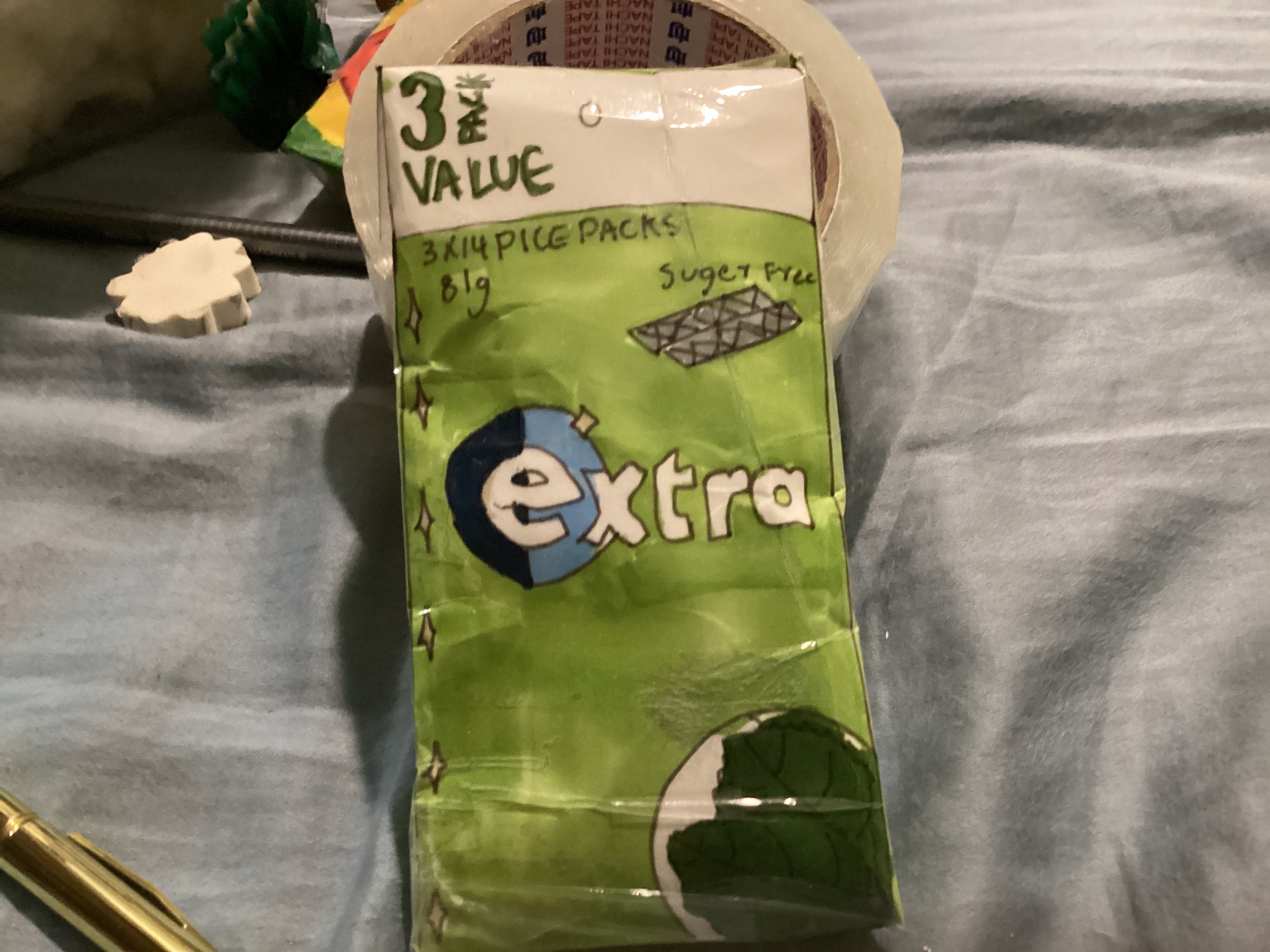 Extra Gum Paper Squishy - Etsy