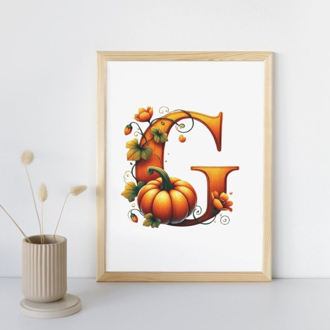 Pumpkin Letter and Number PNG Bundle, Pumpkin Alphabet PNG Clipart ...