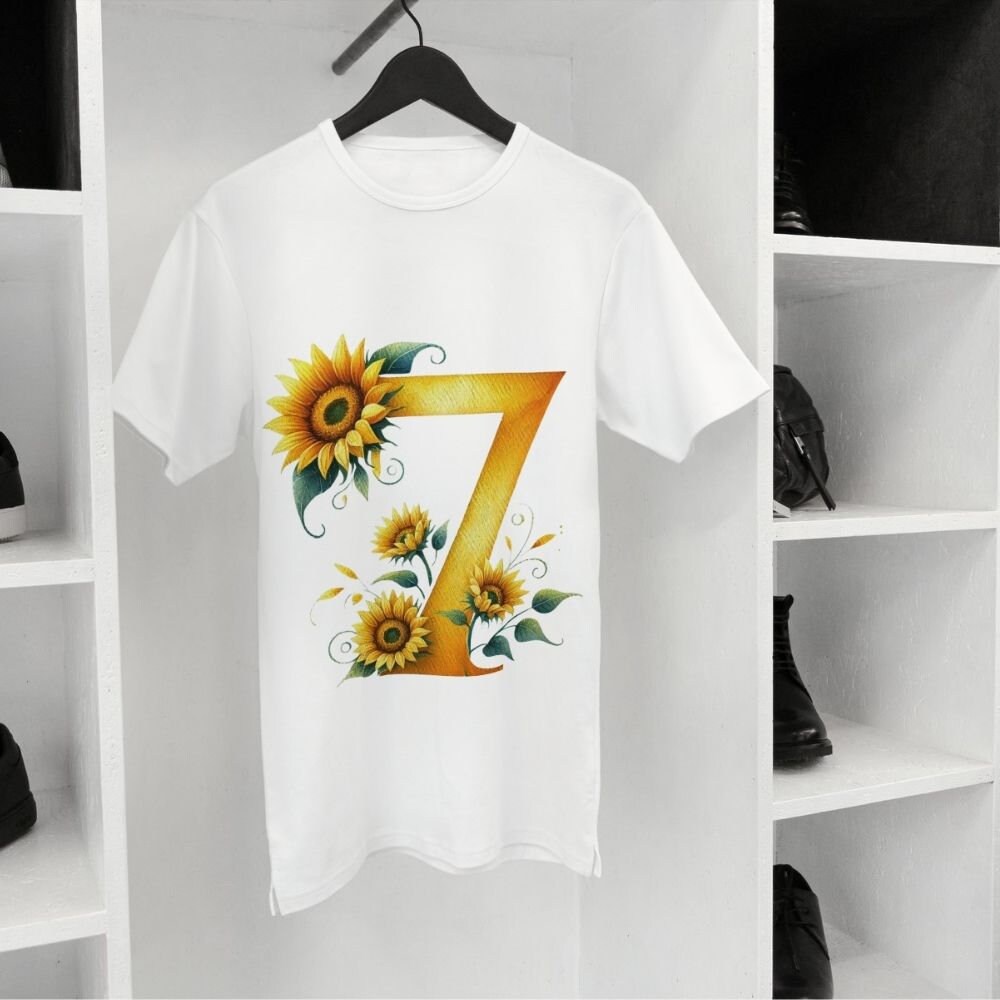 Sunflower Letters and Number PNG Bundle, Sunflower Alphabet PNG Clipart ...