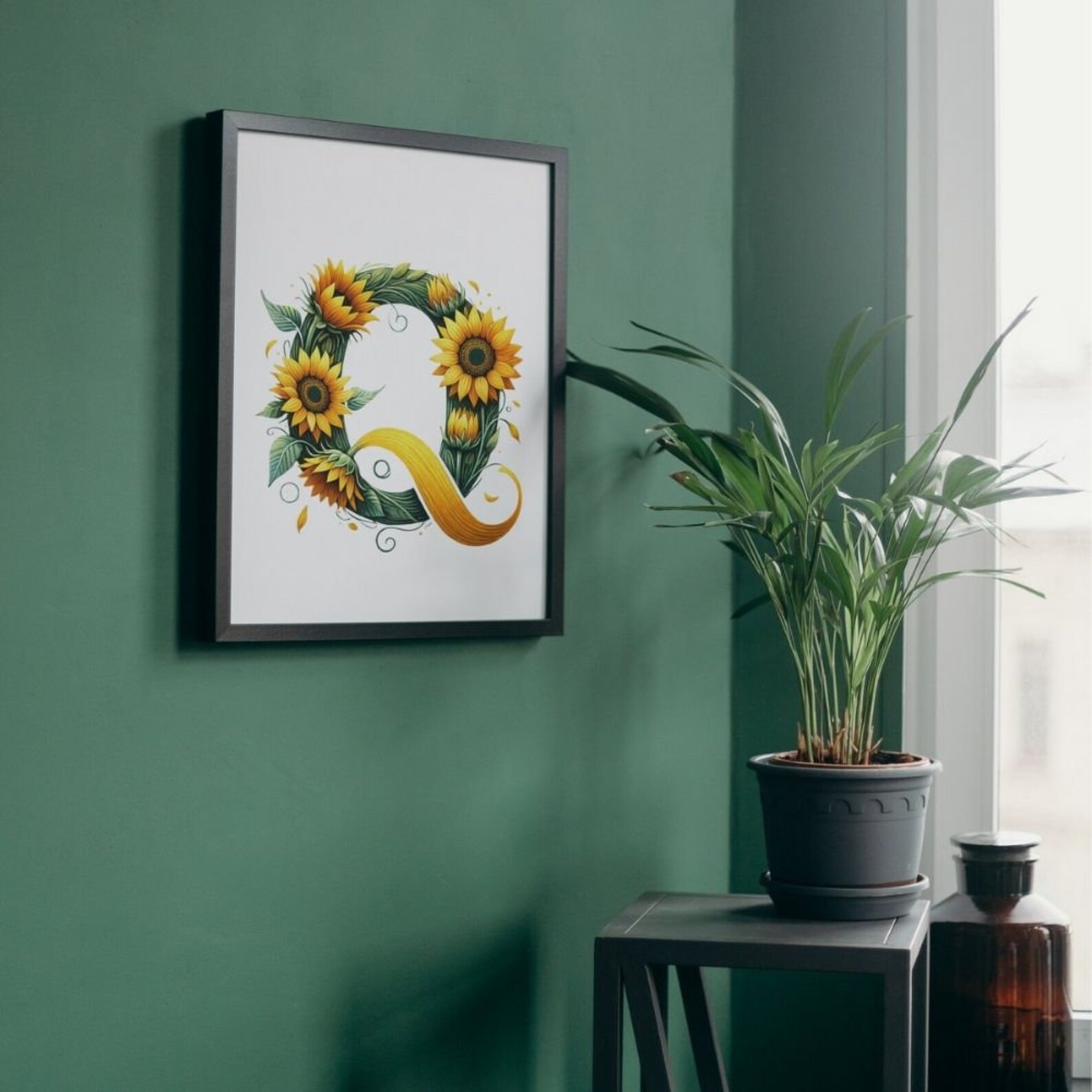 Sunflower Letters and Number PNG Bundle, Sunflower Alphabet PNG Clipart ...