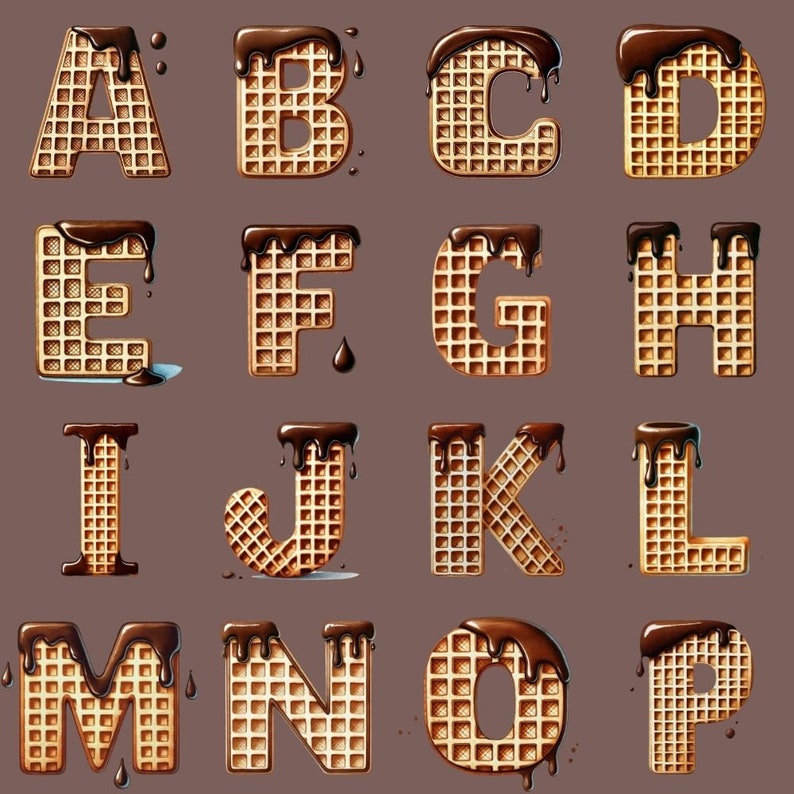 Ice Cream Letter and Number PNG Bundle, Ice Cream Alphabet PNG Clipart ...