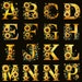 Sunflower Letters and Number PNG Bundle, Sunflower Alphabet PNG Clipart ...