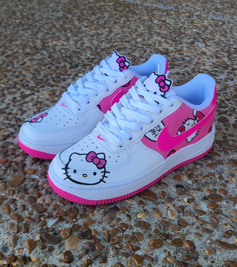 Custom Hello Kitty Sneakers | Birthday Girl Gift | Kids Custom Shoes - Etsy