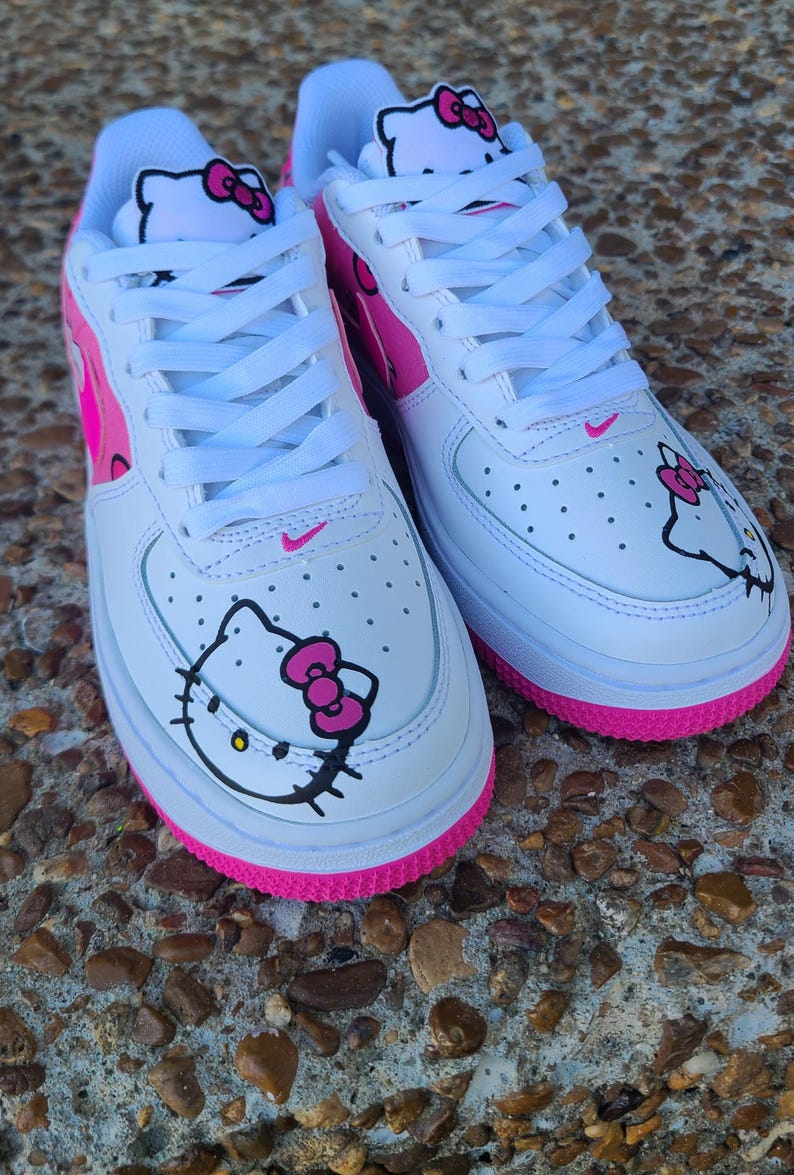 Custom Hello Kitty Sneakers | Birthday Girl Gift | Kids Custom Shoes - Etsy