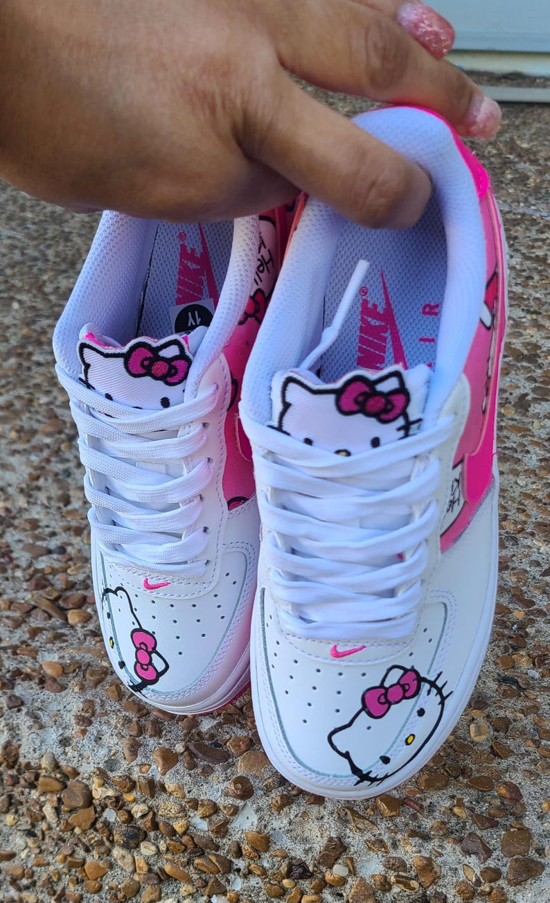 Custom Hello Kitty Sneakers | Birthday Girl Gift | Kids Custom Shoes - Etsy
