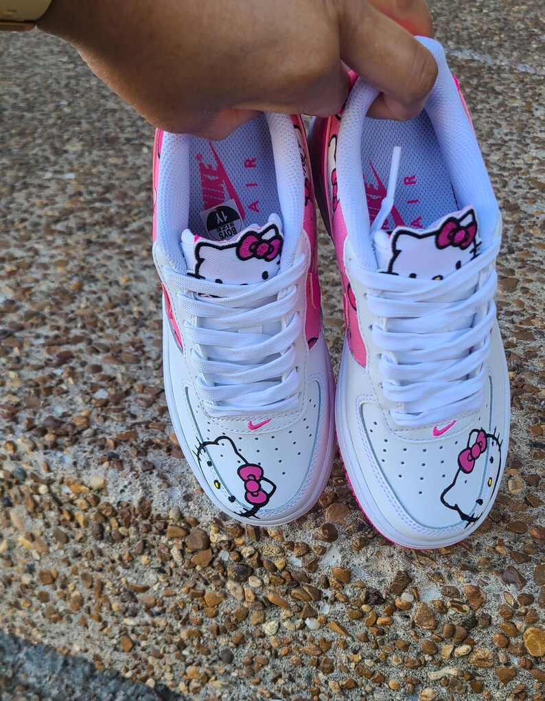 Custom Hello Kitty Sneakers | Birthday Girl Gift | Kids Custom Shoes - Etsy