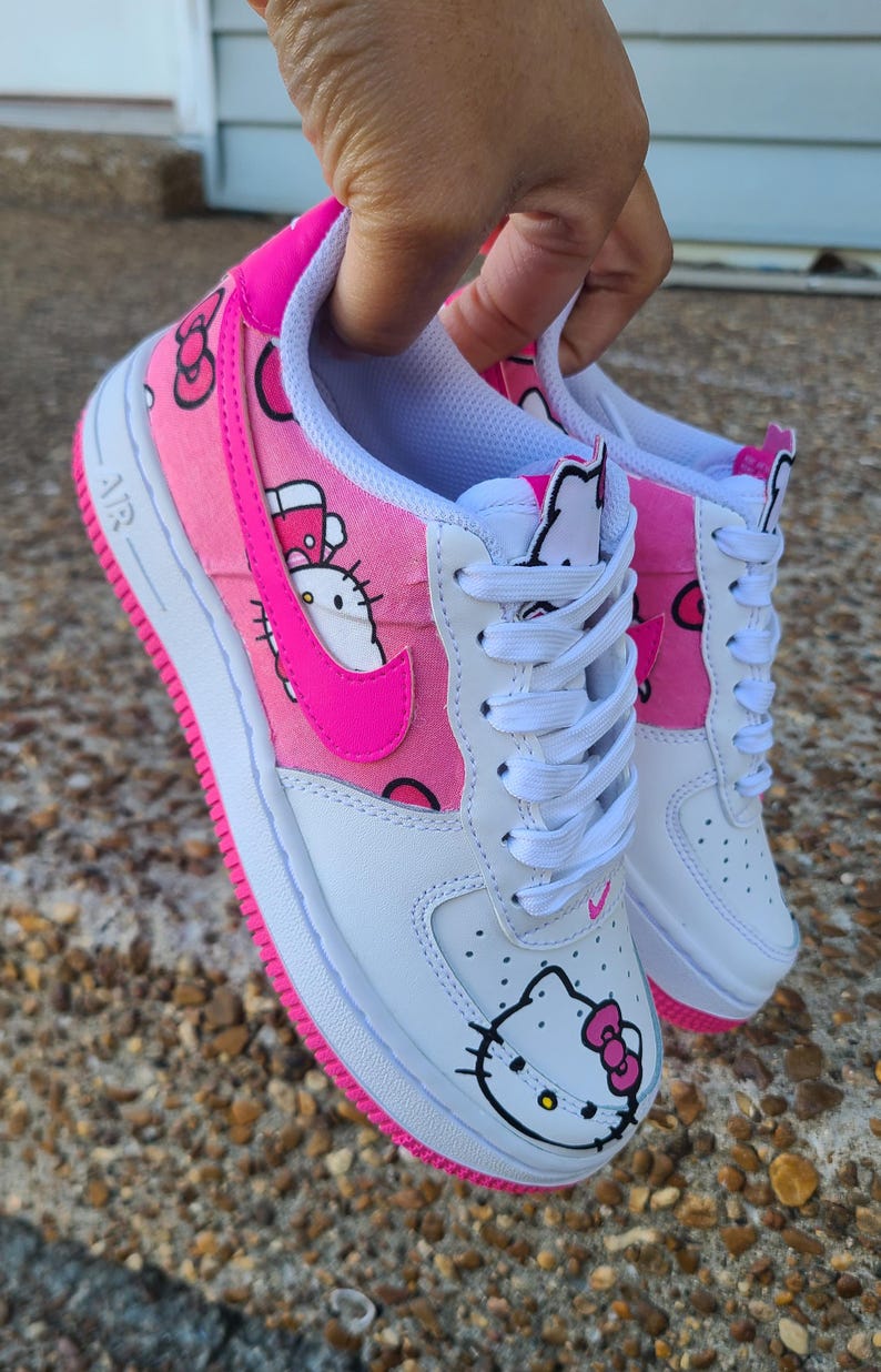 Custom Hello Kitty Sneakers | Birthday Girl Gift | Kids Custom Shoes - Etsy