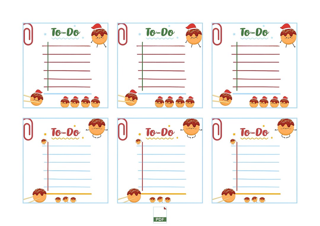 Christmas Notepad Takoyaki Notepad Cute Notepad Octopus Notepad ... Christmas Notepad Takoyaki Notepad Cute Notepad Octopus Notepad ...