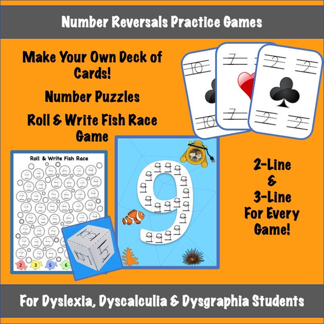 Number Reversals Practice Games for Dyslexia, Dyscalculia, and ...