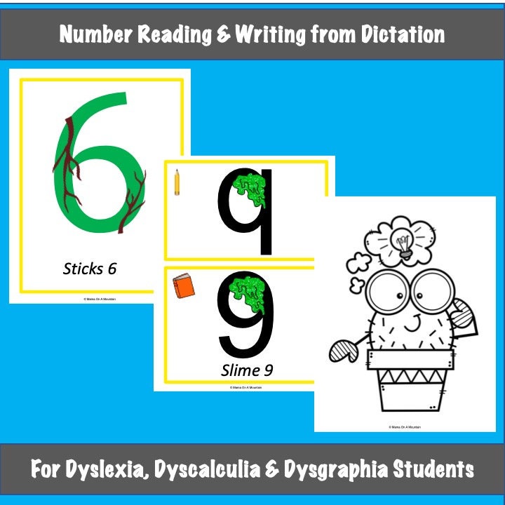 Number Reading and Writing From Dictation for Dyslexia & Dyscalculia ...