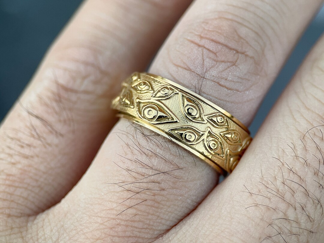 Ward off Stress With Our Evil Eye Spinner Ring - Anti-anxiety Gift for ...