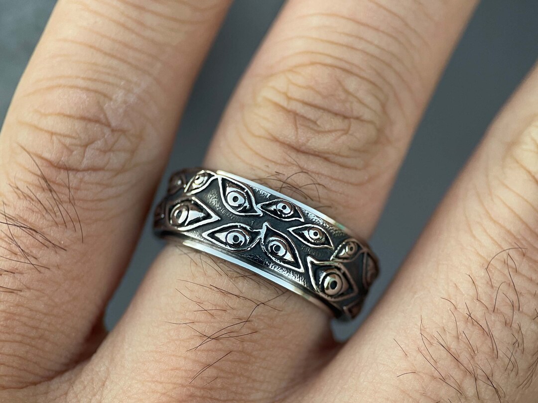 Ward off Stress With Our Evil Eye Spinner Ring - Anti-anxiety Gift for ...