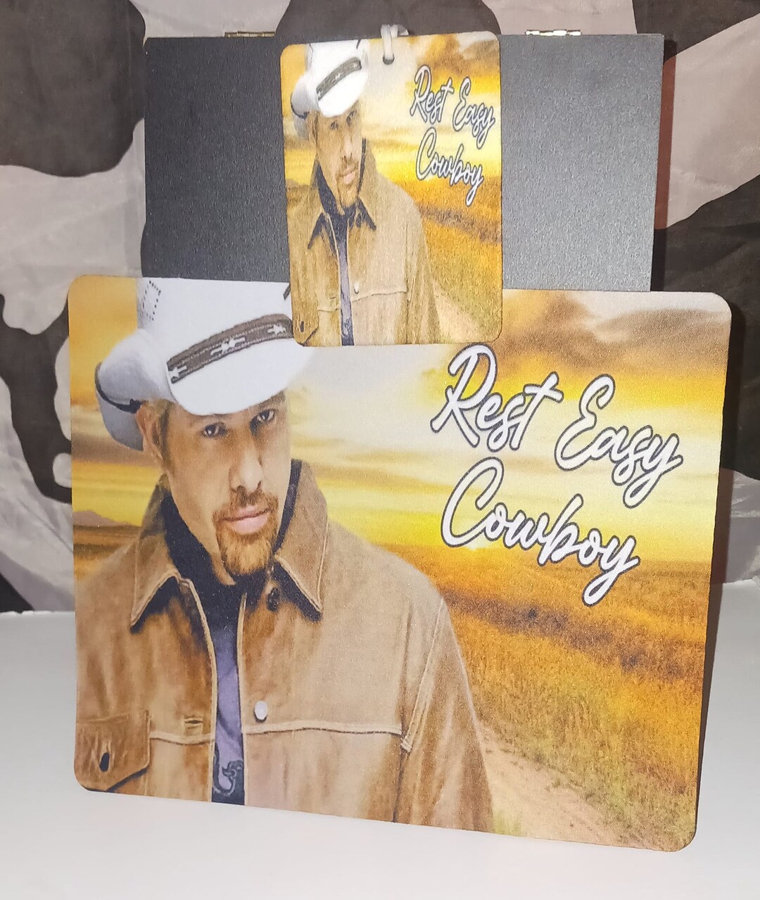 Toby Keith Rest Easy Cowboy Tumbler Mouse Pad and Air Freshener - Etsy