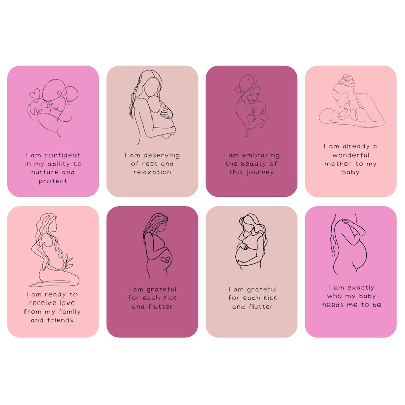 40 Pregnancy Affirmation Cards. Pregnancy Wellness. Positive Birth ...