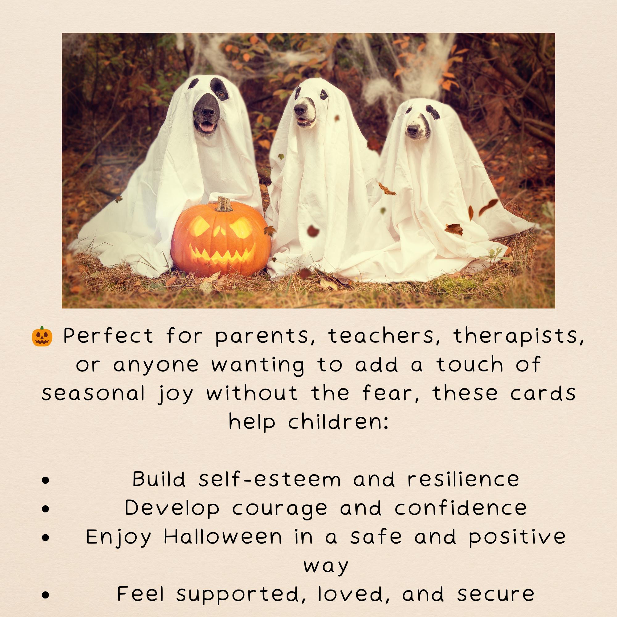 Printable Halloween Affirmation Cards for Kids: Uplifting Seasonal Joy ...