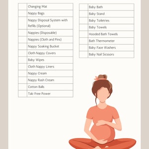 New Mum Check List Bundle. 11 Checklists to Prepare for Baby and Beyond ...
