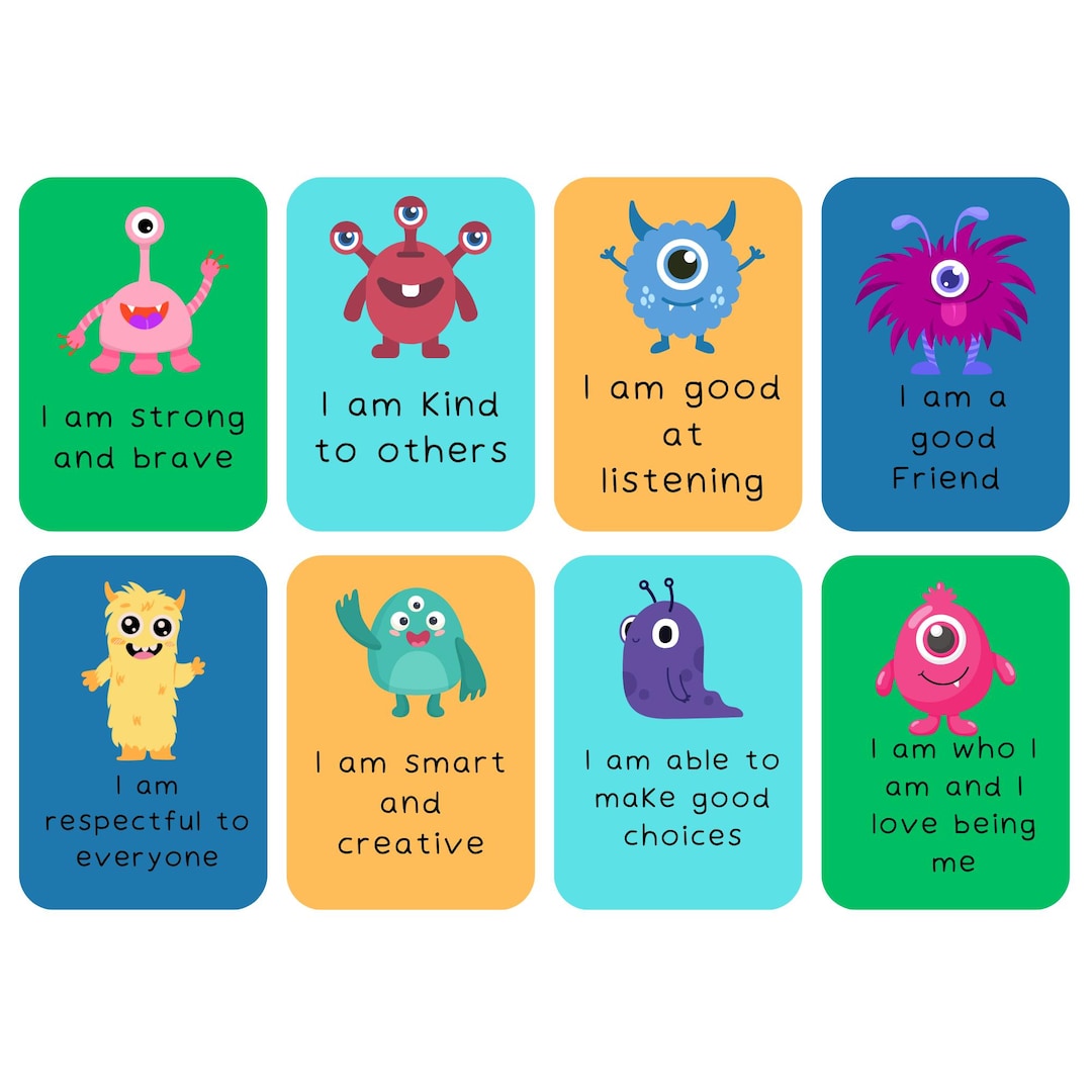 Monster Affirmation Cards Are for Boys. They Offer Opportunities to ...