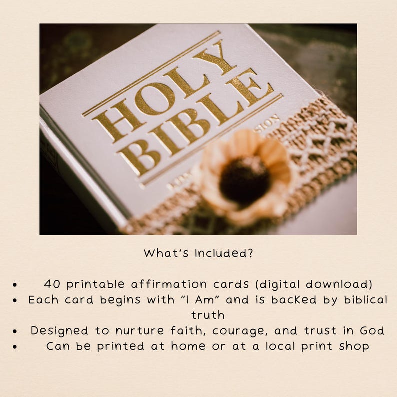 40 Christian Affirmation Cards for Children: Biblical Scripture ...