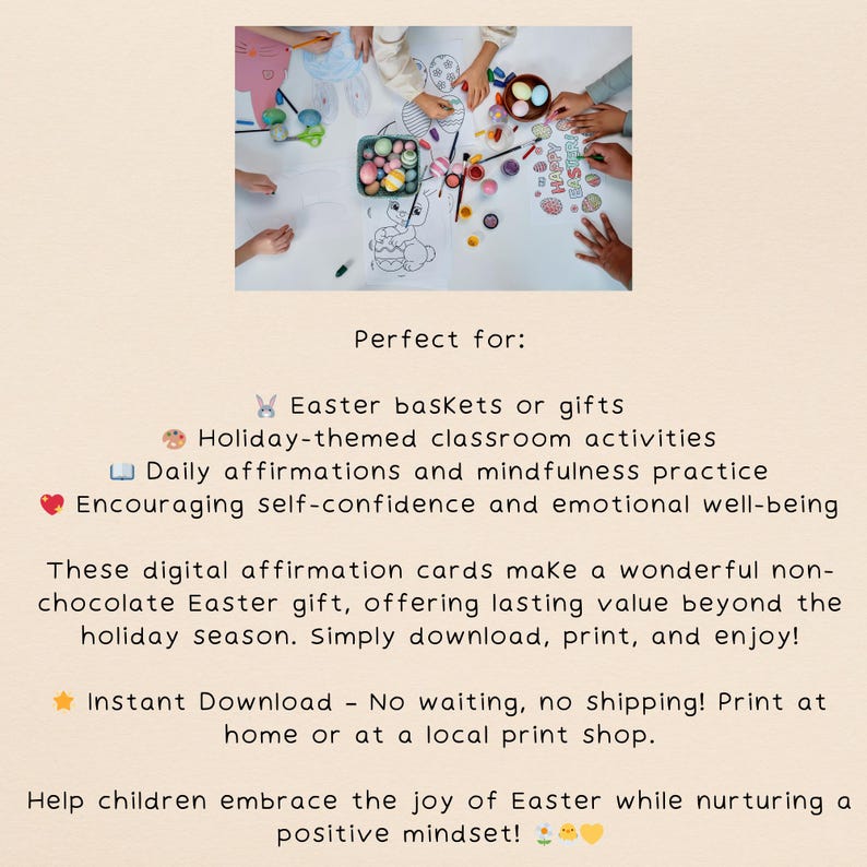 Easter-themed Affirmations for Children! Spread Joy, Confidence ...