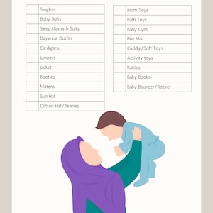 New Mum Check List Bundle. 11 Checklists to Prepare for Baby and Beyond ...