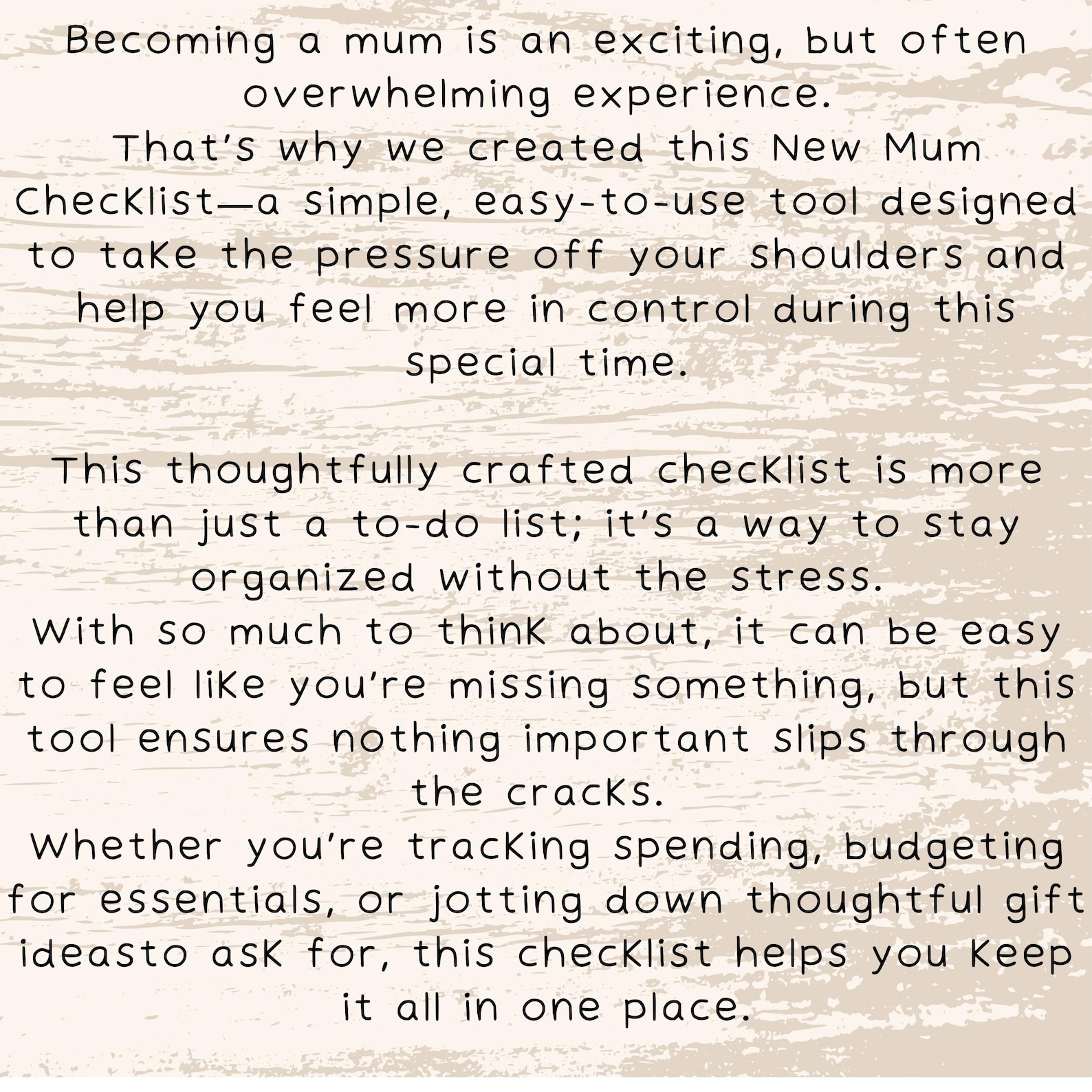 New Mum Check List Bundle. 11 Checklists to Prepare for Baby and Beyond ...