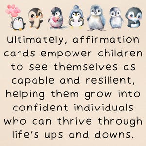 Penguin Affirmation Cards Help Children Manage Worries, Build ...