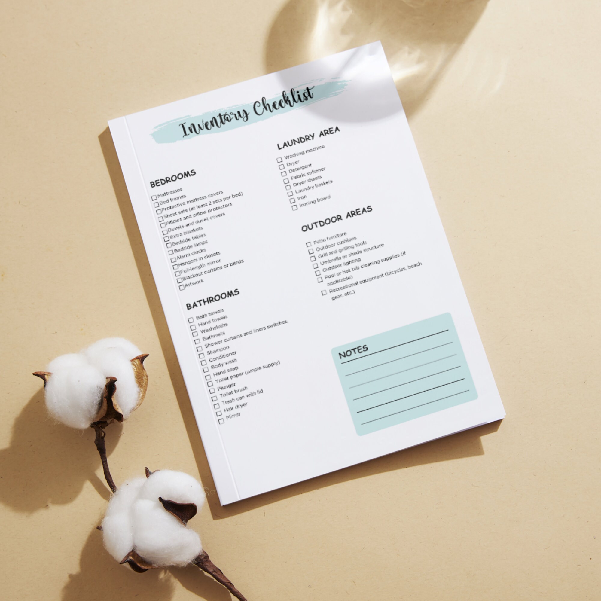 Airbnb Inventory Checklist, Inventory for Rental Property, Editable ...