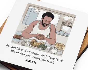 Cork-back Prayer Coaster - Etsy